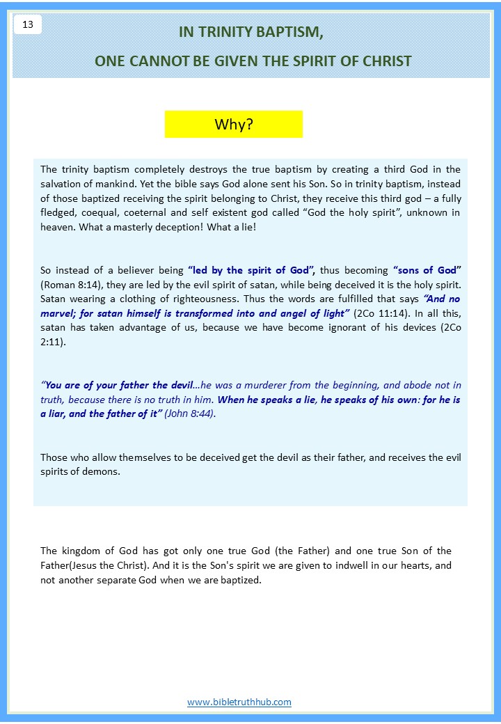 Seven (7) steps to the correct baptism – The Bible Truth