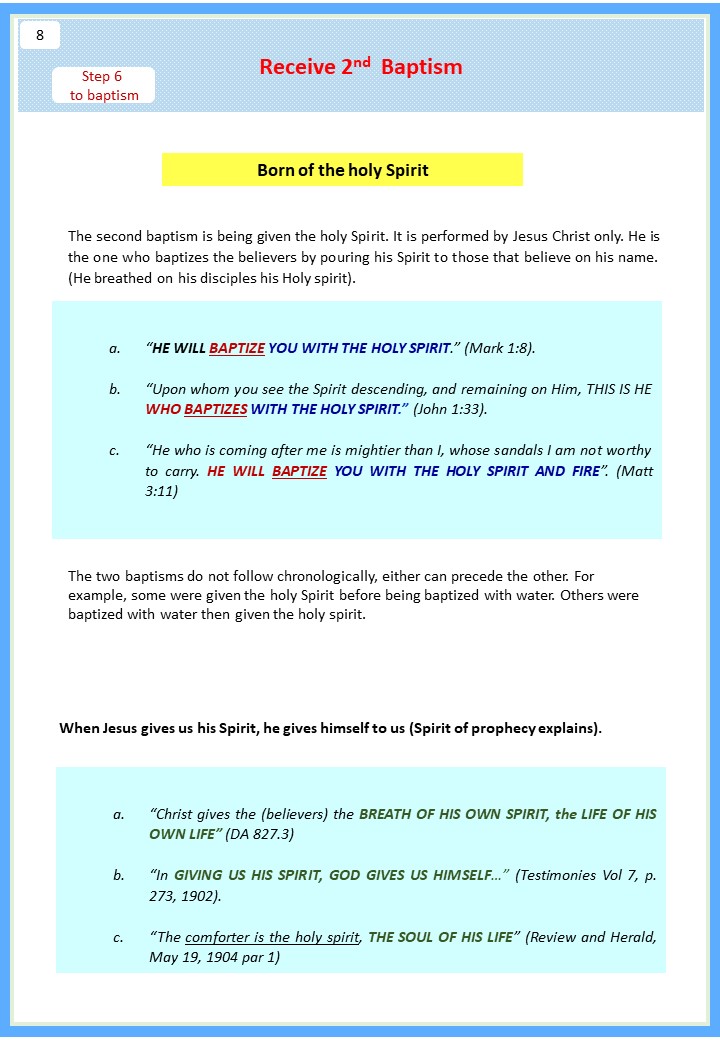 Seven (7) steps to the correct baptism – The Bible Truth
